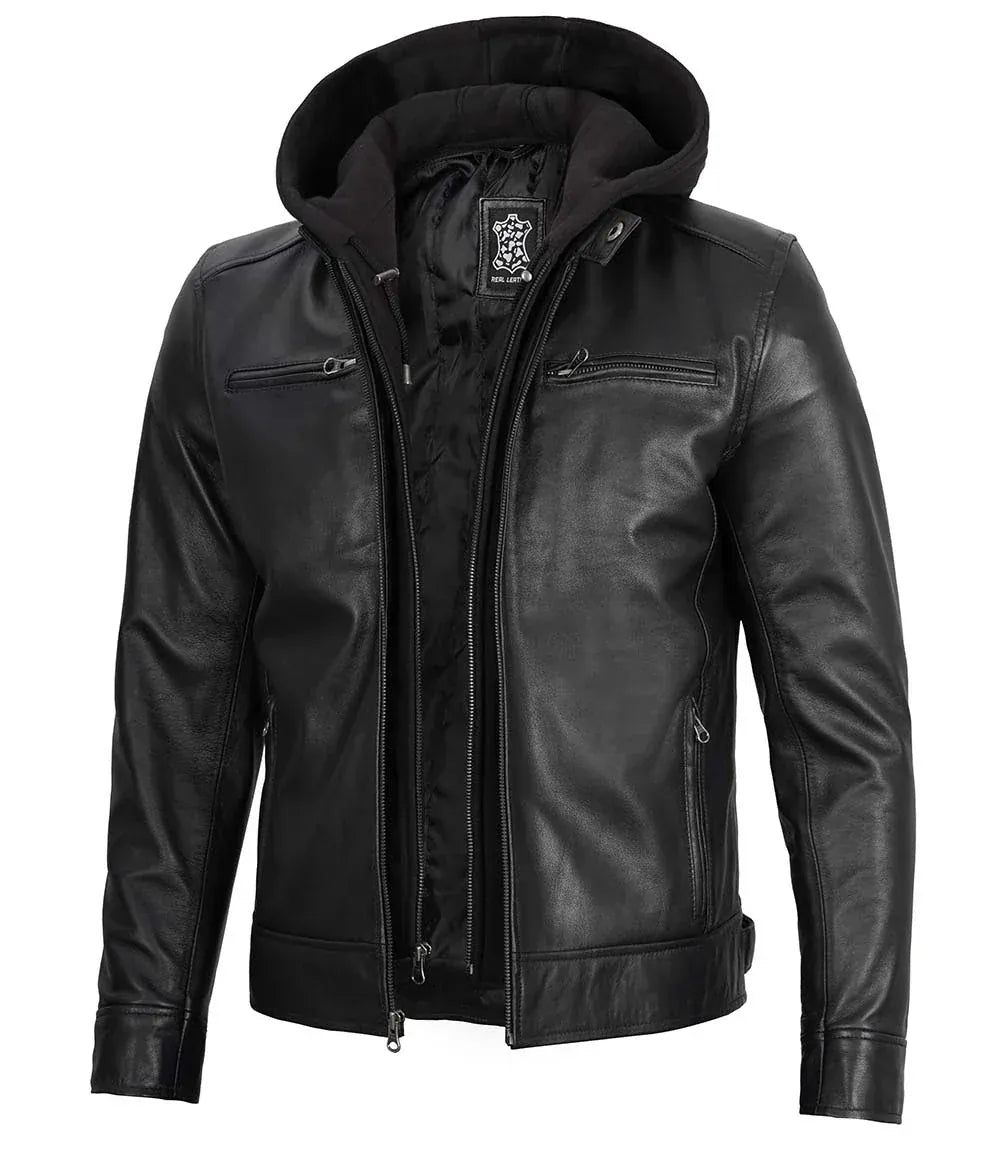 Mens Black Leather Jackets - 100% Real Leather – Decrum