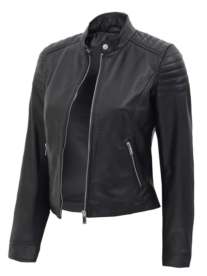 Stylish Womens Black Leather Jackets | Decrum